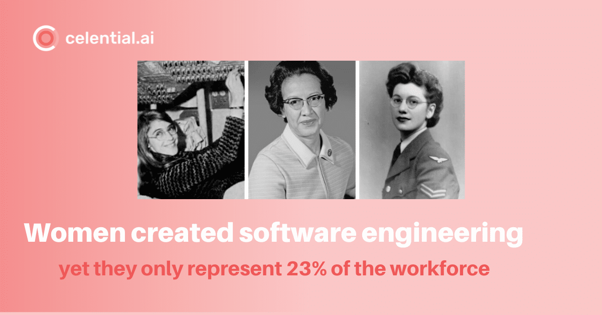 Women created software engineering, yet they only represent 23% of the ...