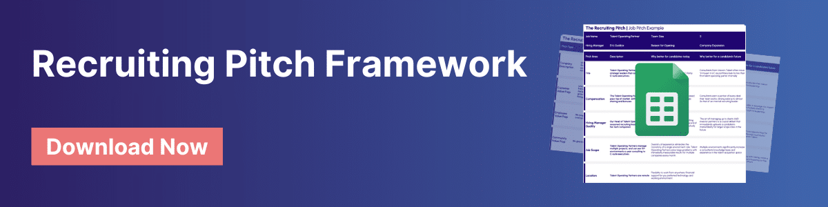 Improving Candidate Conversions with the Recruiting Pitch